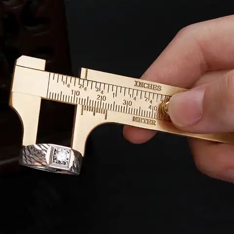 Brass sliding scale gauge - купить недорого | AliExpress