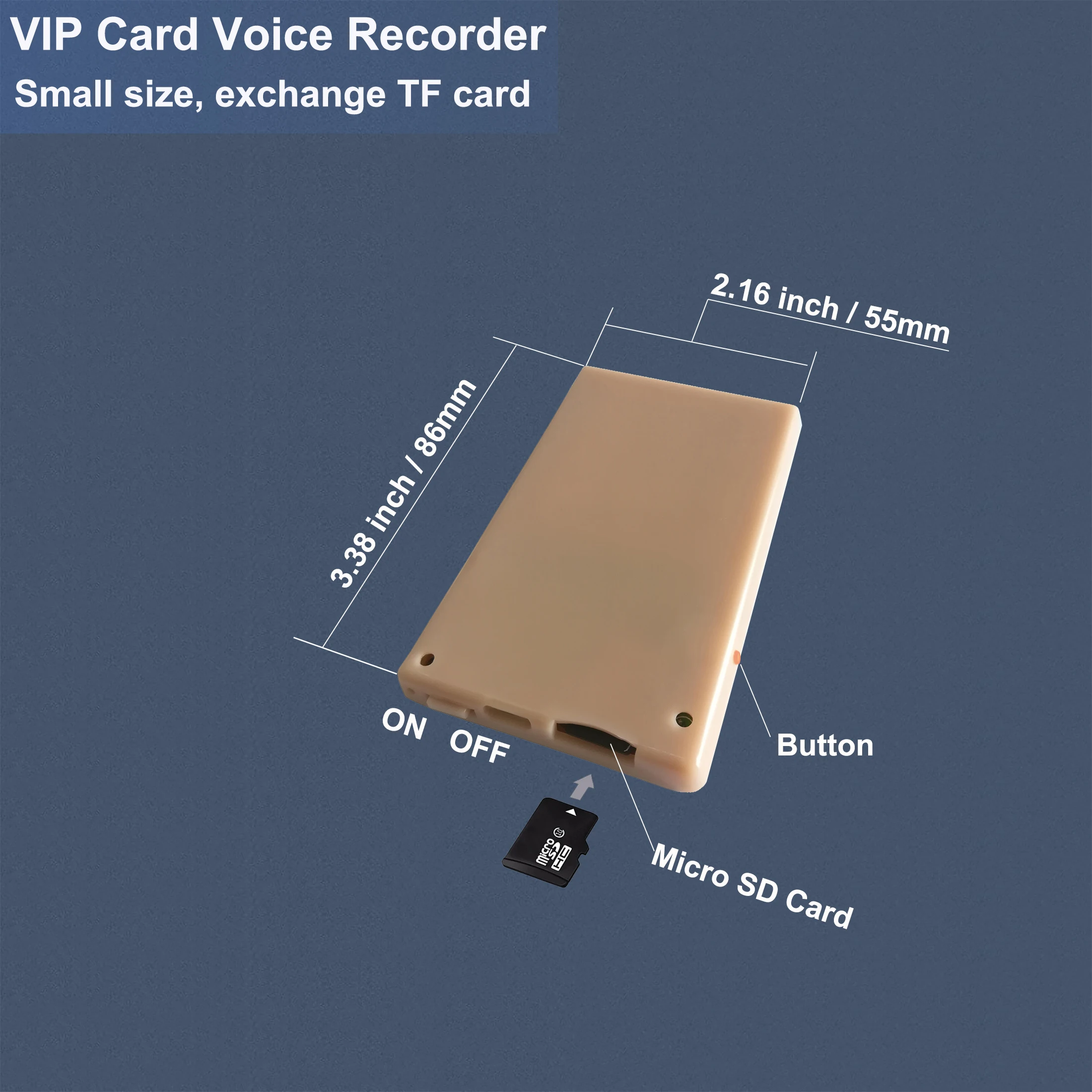 Mini Digital Voice Recorder, Portable VIP Card Recorder Suitable For ...