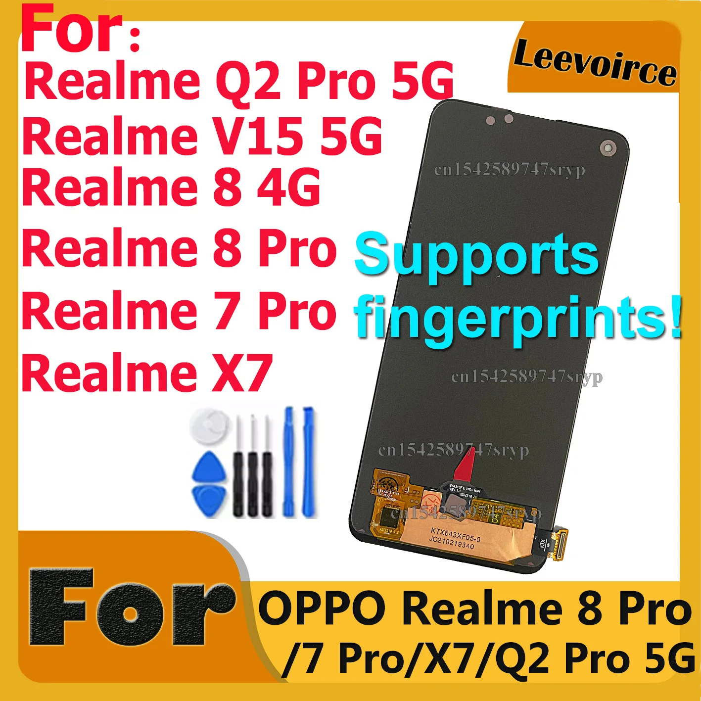 OLED-экран для OPPO Realme 7 Pro / X7 / Realme Q2 Pro 5G для Realme 8 ...