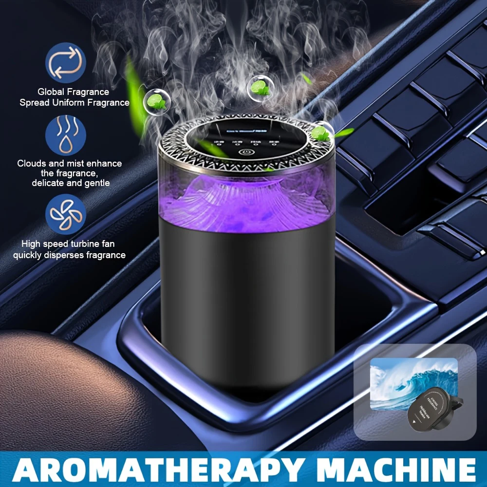 Smart Car Aroma Diffuser Cloud Mist With Sound RGB Light Auto Air ...