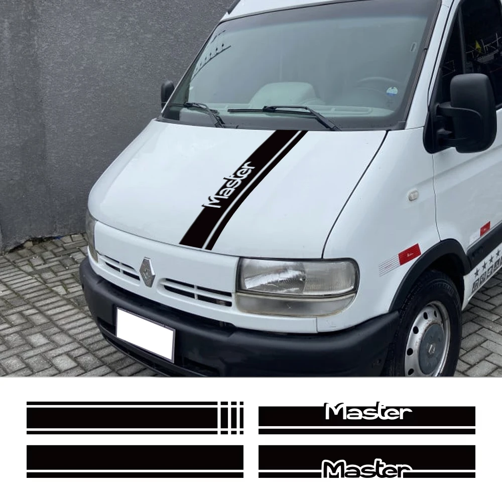 Car Hood Stickers Cover For Renault Master 2 3 4 Van Bonnet Graphics ...