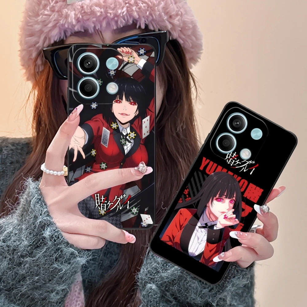 Kakegurui Yumeko Mobile Cell Phone Case for Xiaomi Redmi Note 13 12 11 ...