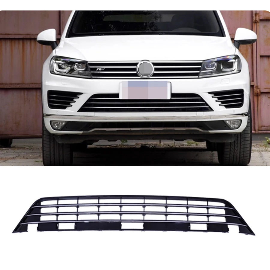 Глянцевая черная хромированная полоса, решетка переднего нижнего ...