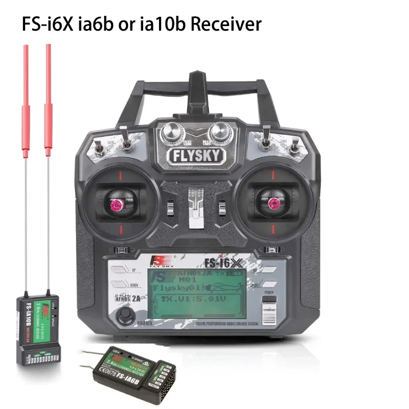 FLYSKY FS-i6x 2.4G 6/10CH AFHDS 2A Радиоуправляемый передатчик с ...