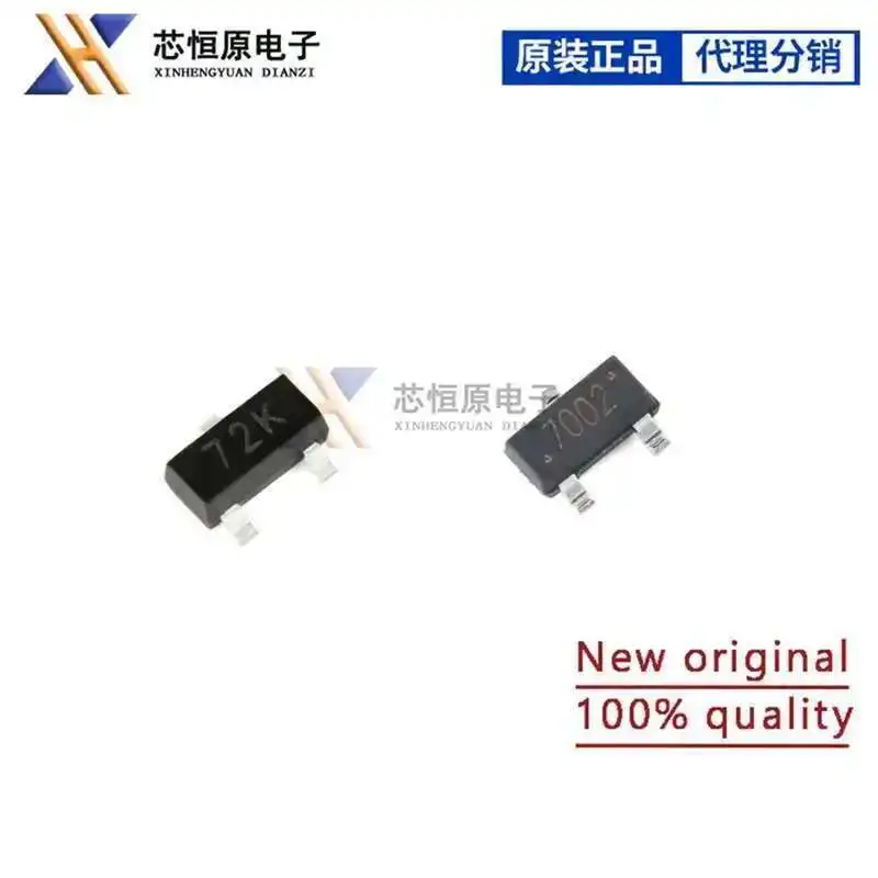 100pcs/lot 2N7002 2N7002K LT1G 7002 702 72K 12W LWW L2N7002KLT1G RK SOT ...
