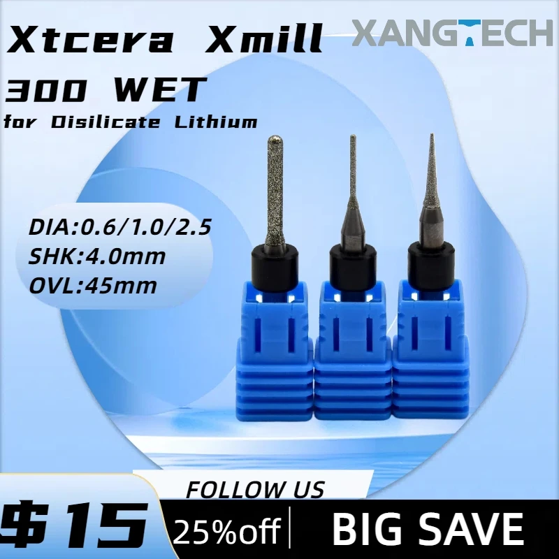 XANGTECH Dental Xtcera Xmill 300, фрезерные боры для влажной обработки ...