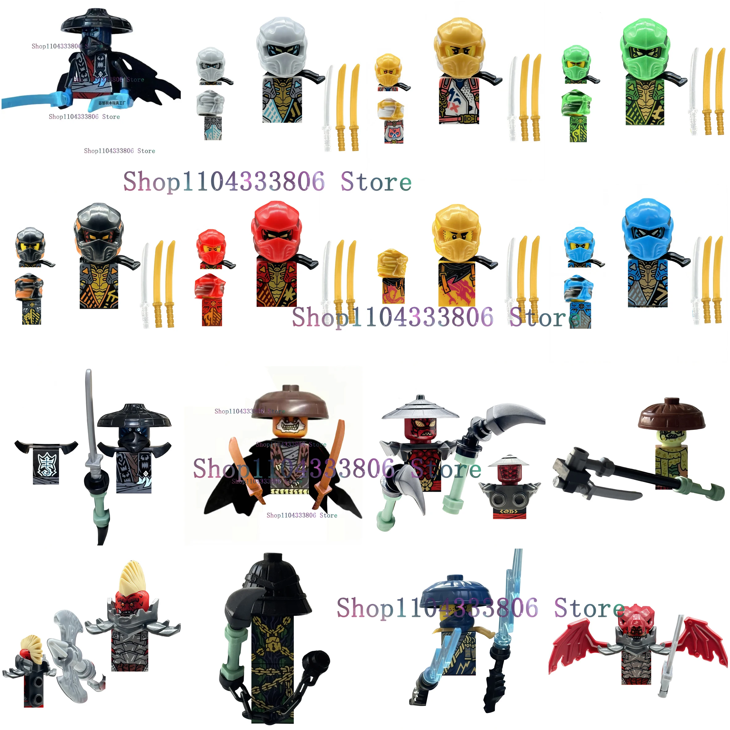 Аниме мультфильм ТВ ниндзя игрушка драконы восходящие запретные пять ...