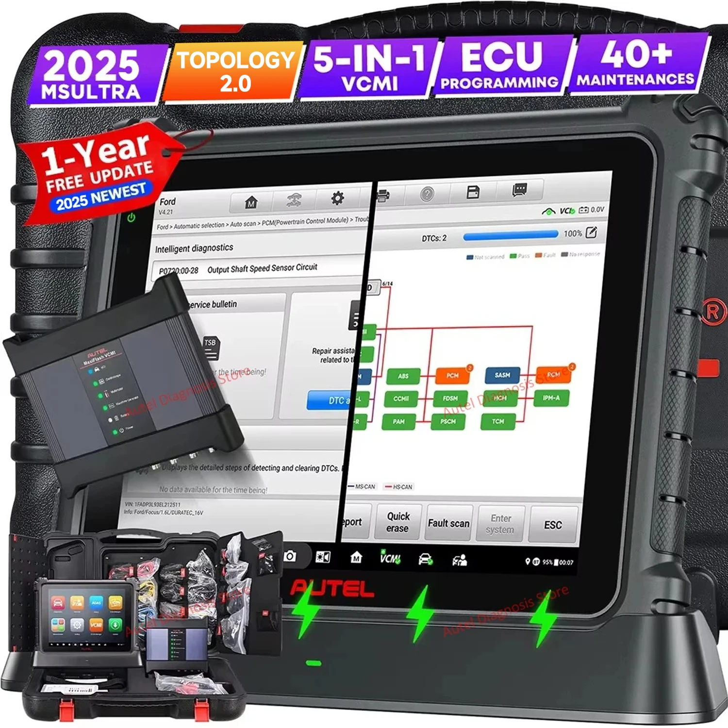 Autel MaxiSys Ultra OBD2 сканер, автомобильный диагностический ...