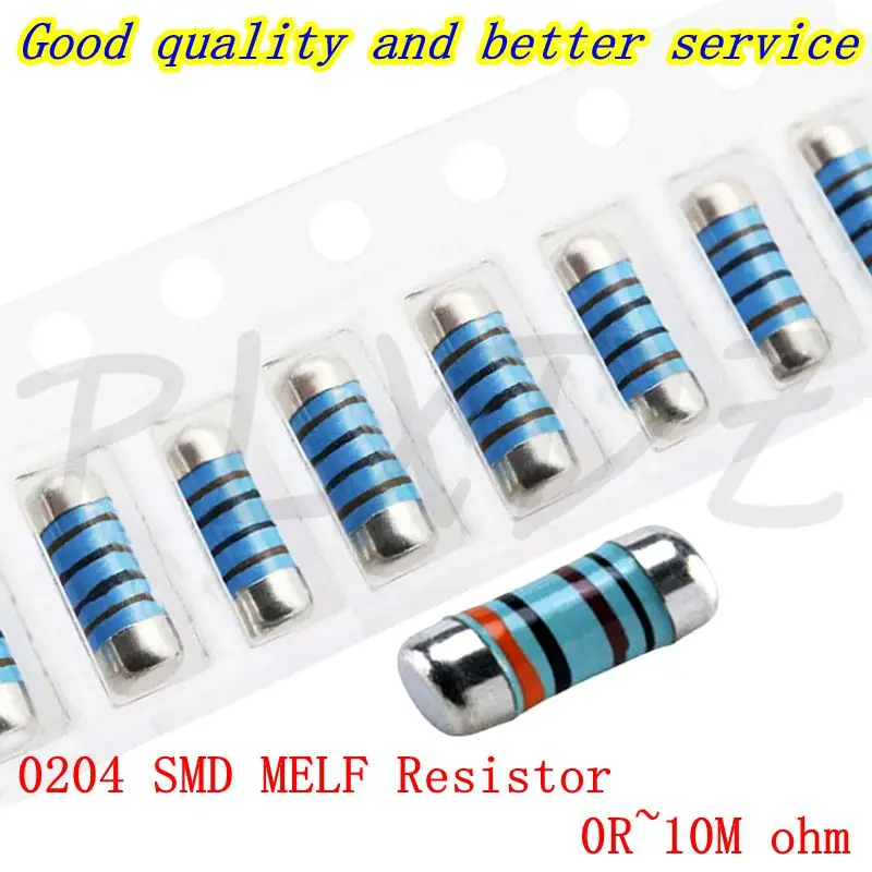 Металлопленочные резисторы 0204 1% 100 шт | AliExpress