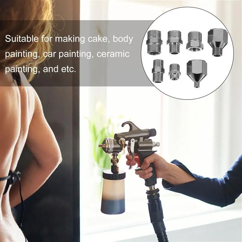 1 Set Airbrush Adapter Coupler Air Fitting Quick Connect Set Disconnect ...