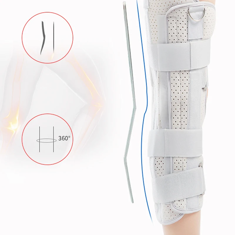 Knee Joint Fixation Support Knee Patella Fracture Splint Protector Leg ...