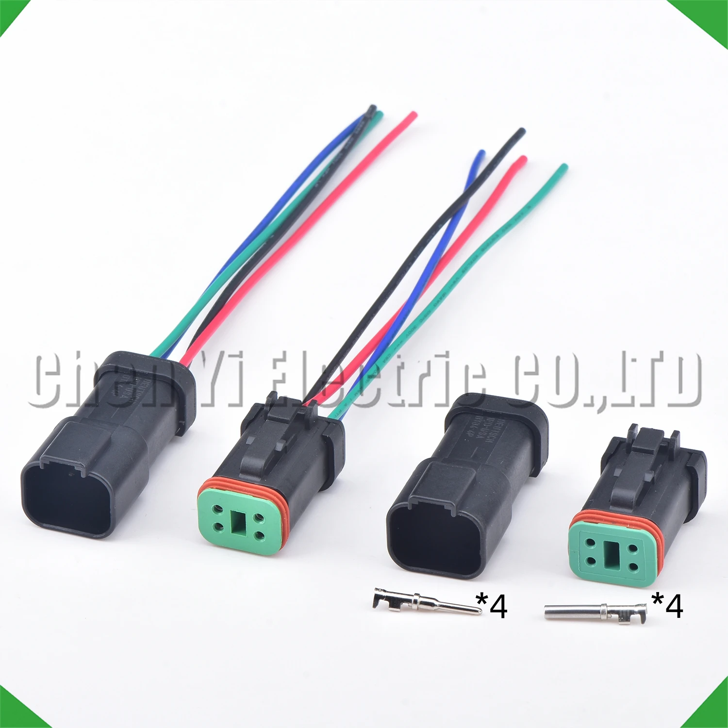 4-контактные черные автомобильные разъемы, вилка жгута проводов для инженерного автомобиля ...
