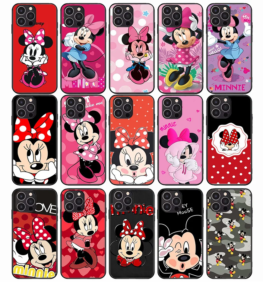 S-48 Minnie Case for iPhone 15 12 14 16 11 13 Pro Max | AliExpress