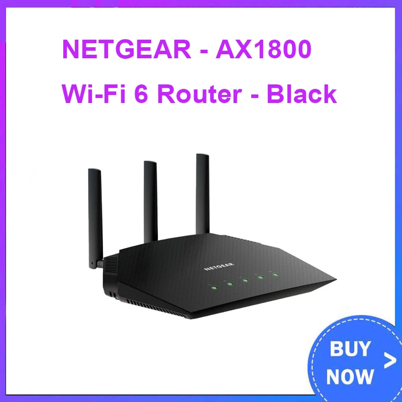 Wi-Fi 6 роутер NETGEAR AX1800, черный | AliExpress