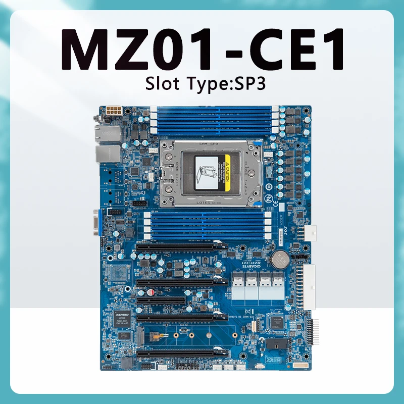 Материнская плата MZ01-CE1 DDR4, поддержка процессора EPYC 7001 7002 ...