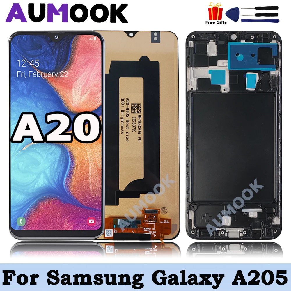 AMOLED для Samsung Galaxy A20 SM-A205F/DS ЖК-дисплей с цифровым ...