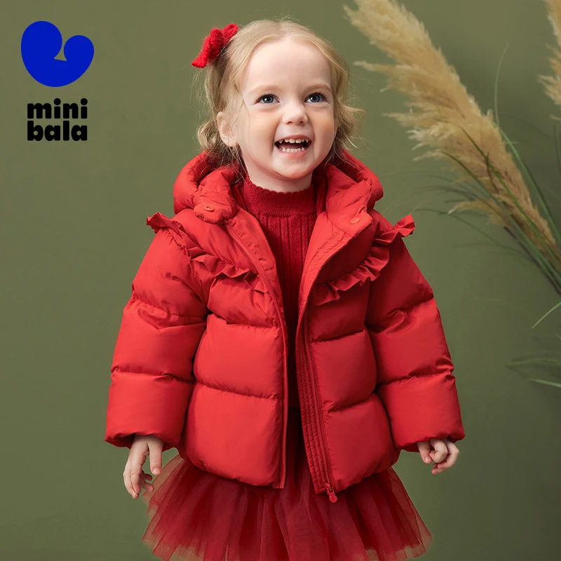 Mini Bala пуховик для девочек зима | AliExpress
