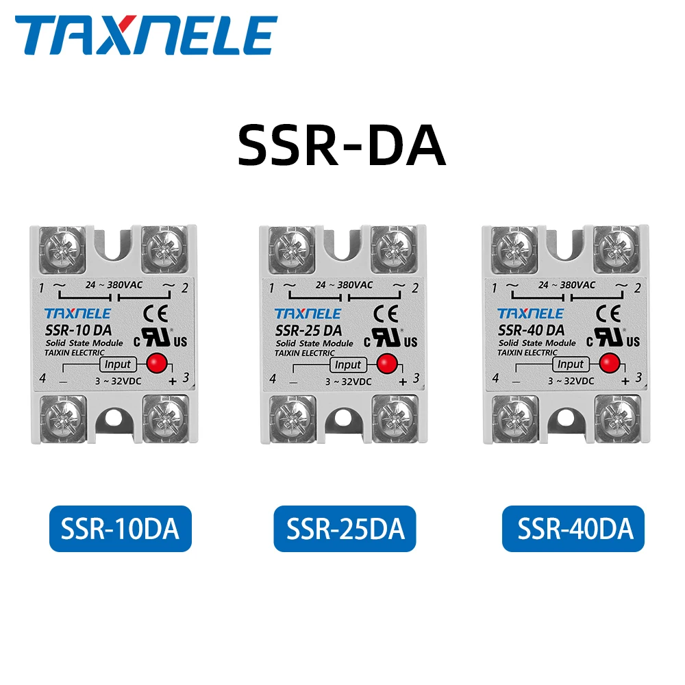 Однофазное твердотельное реле SSR-40DA SSR-25DA SSR-10DA постоянного ...