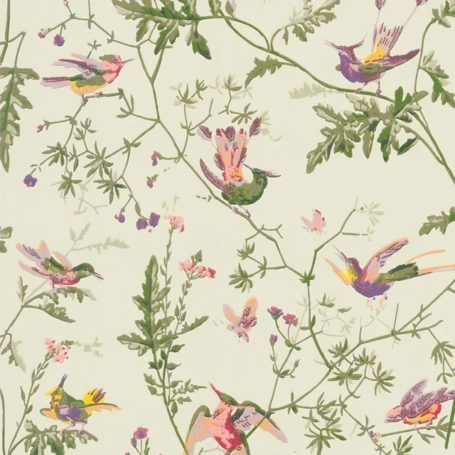 Шелковые обои Beibehang с птицами для гостиной | AliExpress