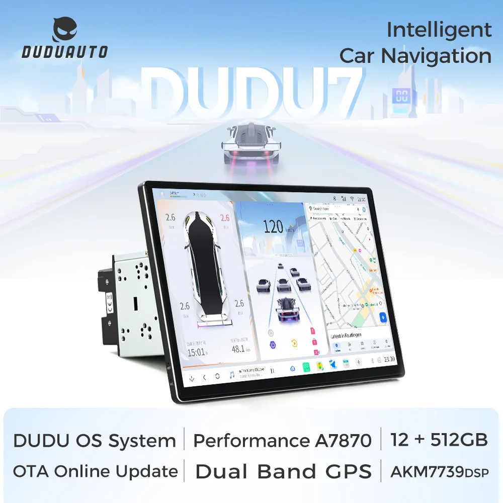DUDUAUTO DUDU7 A7870 AKM7739 13-дюймовый Android 13 Carplay автомобильный радиоприемник 12G ...