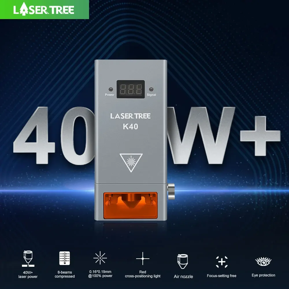 LASER TREE K40 40 Вт оптический мощный лазерный модуль с воздушной ...
