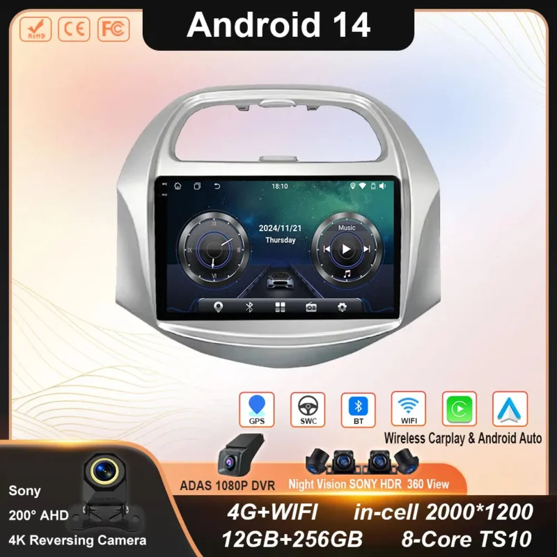 Автомобильный радиоприемник Carplay Android, мультимедийная ...