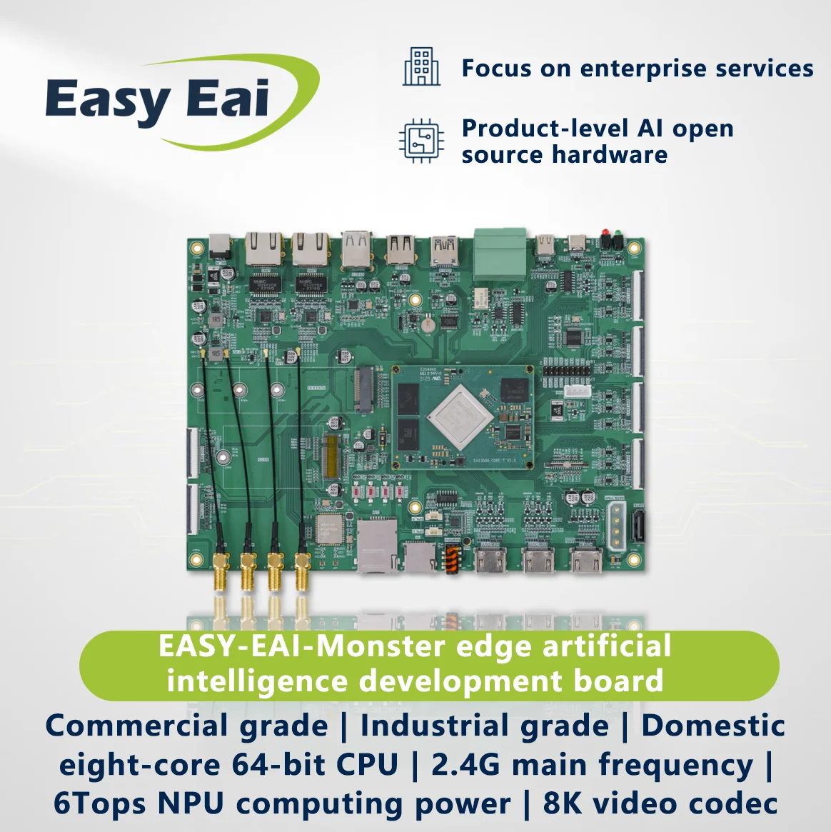 EASY EAI Monster Rockchip RK3588 Развивательная плата 8ГБ RAM 32ГБ eMMC | AliExpress