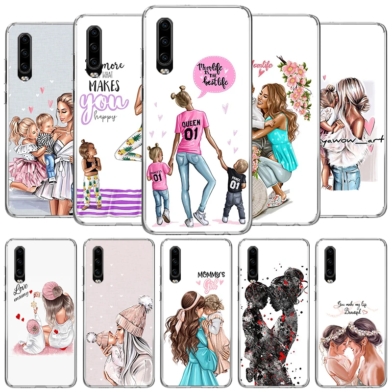 Чехол для телефона Mom Baby Girls для Huawei P40 P30 P20 P10 Lite Mate ...
