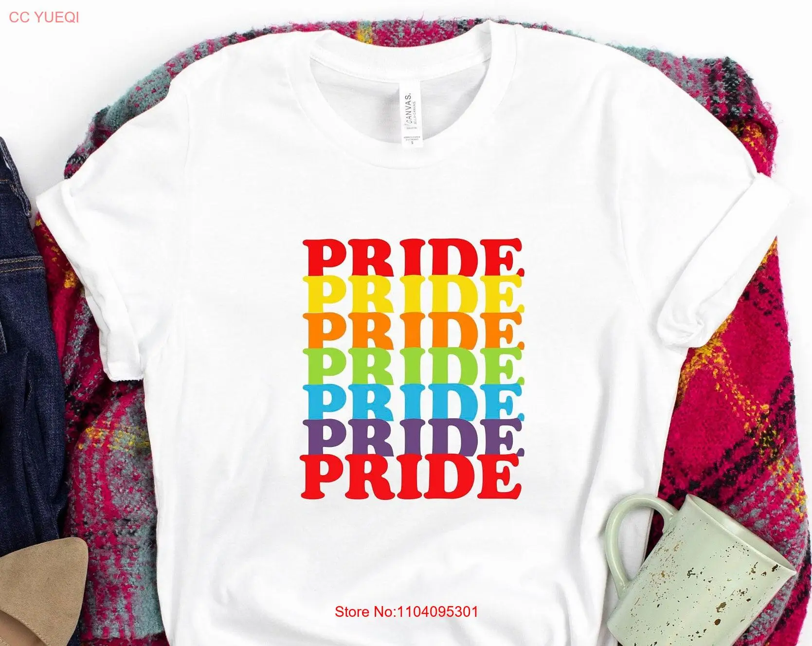 Женская футболка Pride Love Kindness LGBTQ Support Gay Repeat Color ...