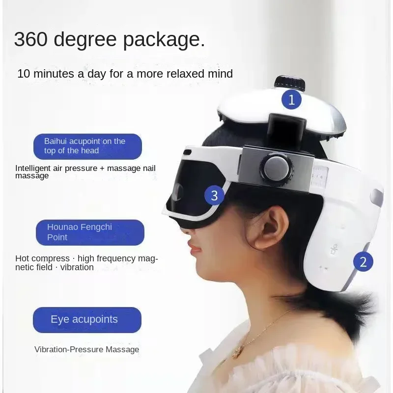 Электрический массажер для головы, автоматический расслабляющий ...