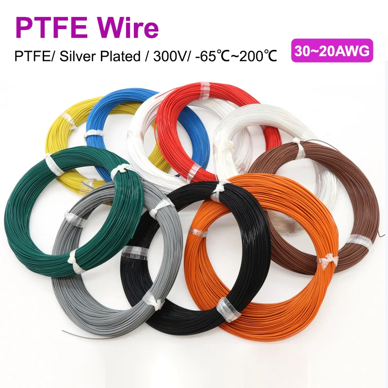 Серебряный провод из ПТФЭ, медный, для 3D-принтера | AliExpress