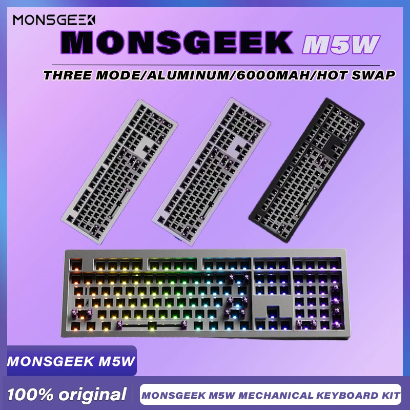 Monsgeek M5W Механическая клавиатура RGB трехрежимная | AliExpress