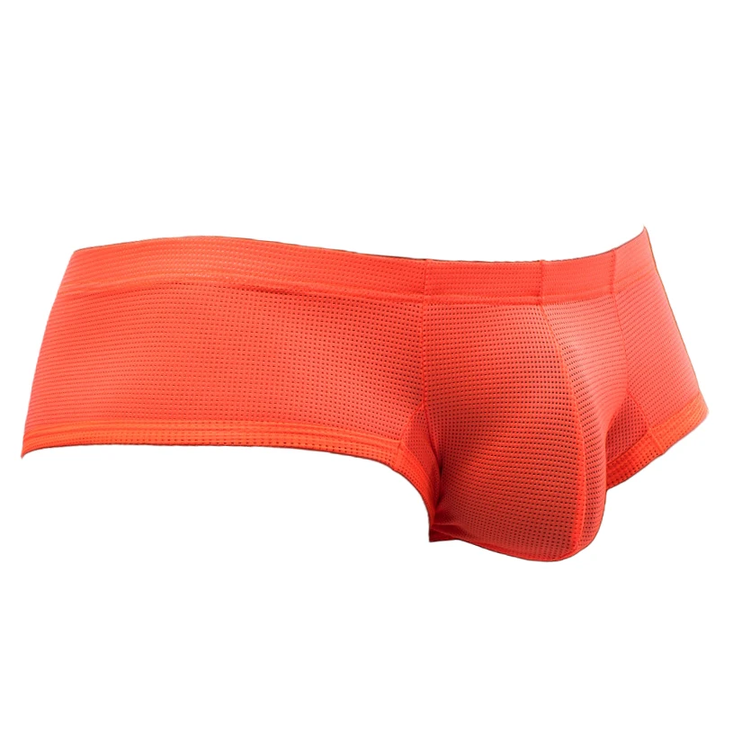 Бразильское мужское нижнее белье дышащая сетка с низкой талией маленькие боксеры сексуальные