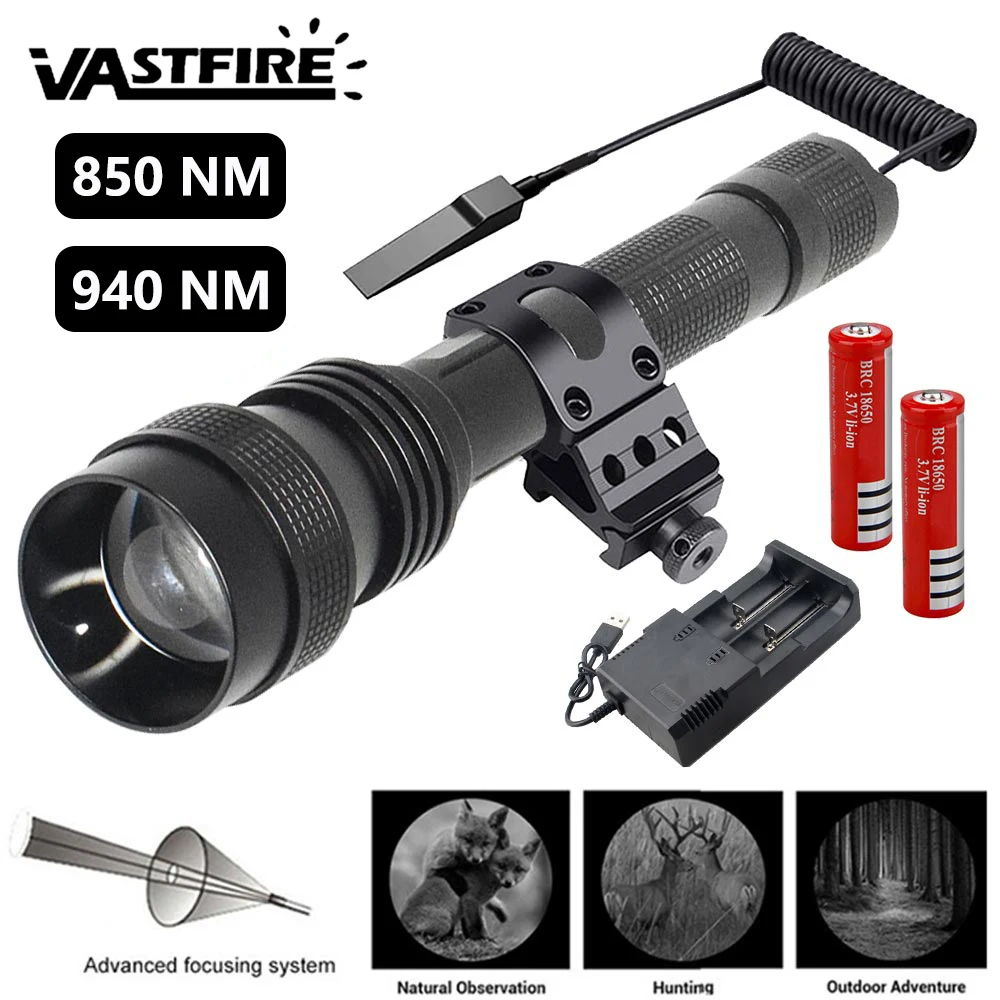 VASTFIRE Тактический Инфракрасный Фонарик 850/940 нм | AliExpress
