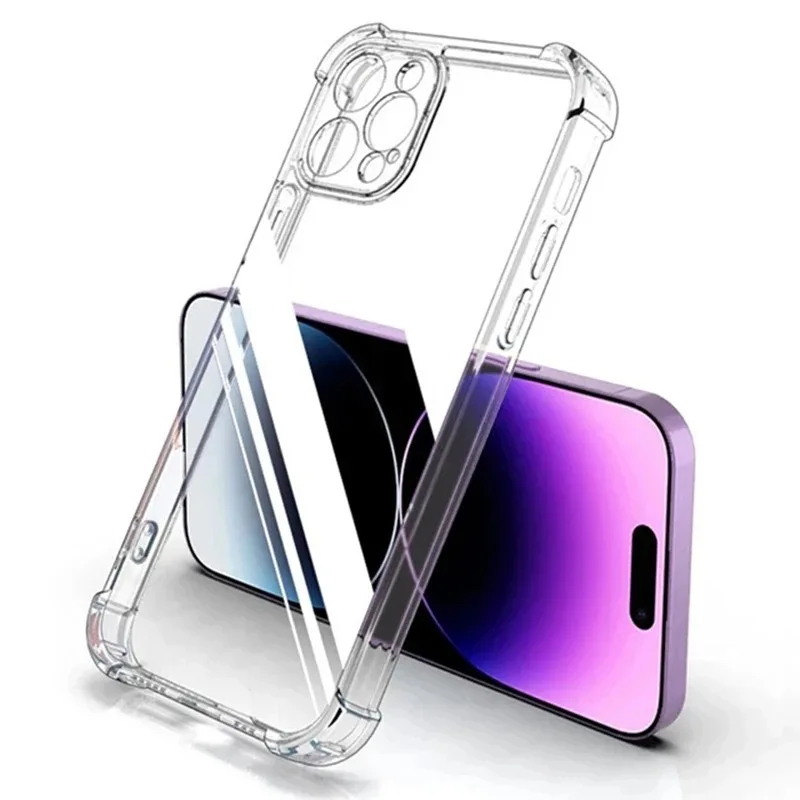 Thick Dustproof Air-Bag Transparent Case For Samsung Galaxy A10 A11 A12 ...