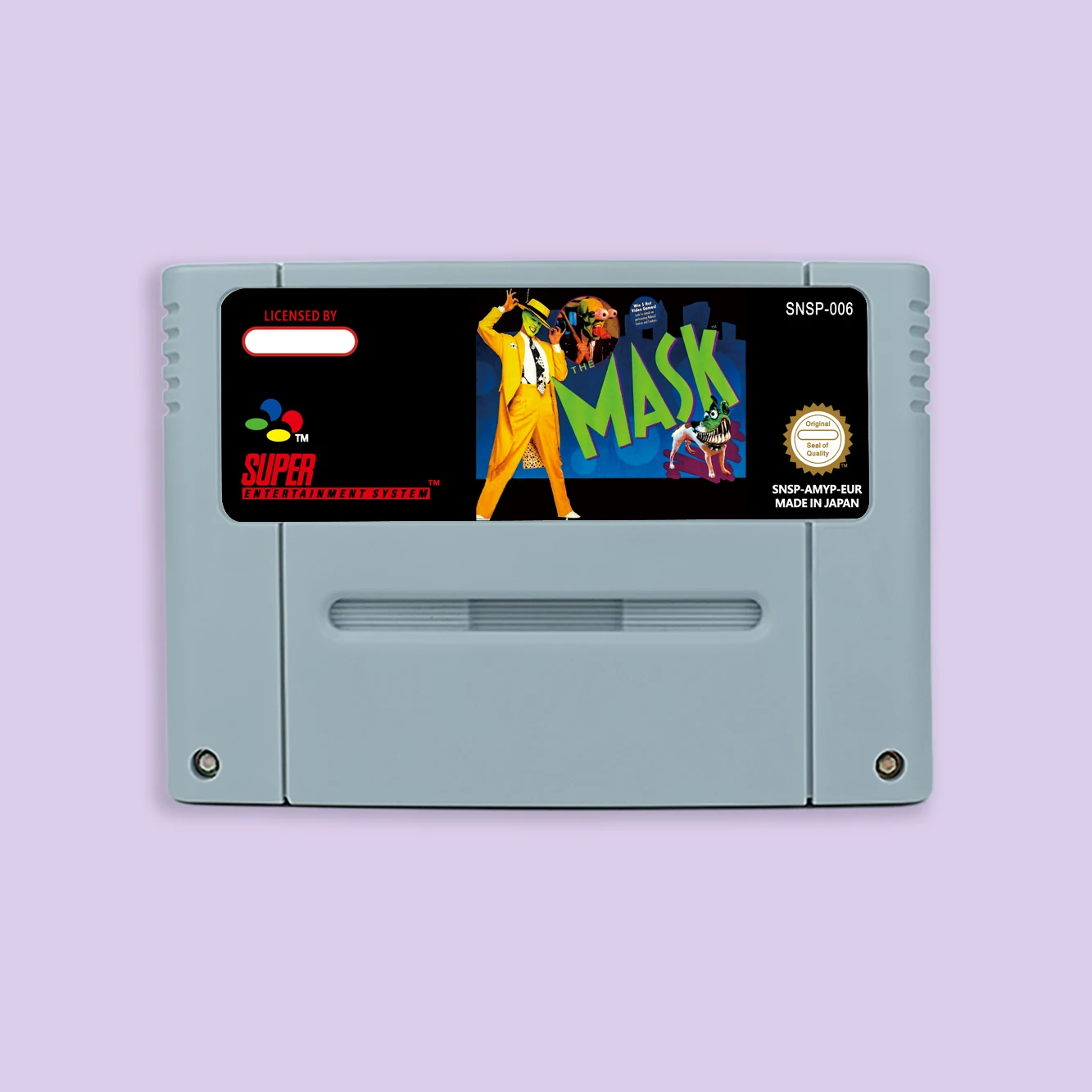 Экшн-игра The Mask для SNES 16-битный картридж с одной картой США NTSC ...