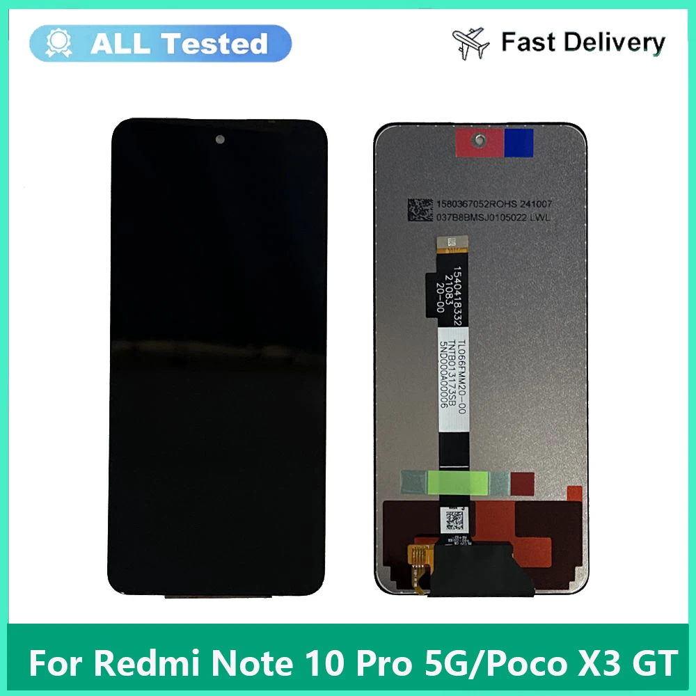 6,67 ''для Xiaomi Redmi Note 10 Pro M2101K6G M2101K6R ЖК-дисплей с сенсорным экраном для Redmi ...