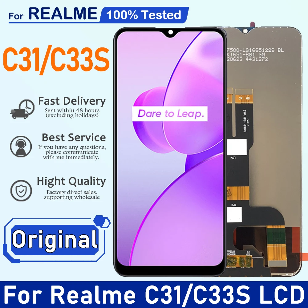 Высокое качество 6,5 "для OPPO Realme C31 LCD Sisplay RMX3501 Touch ...