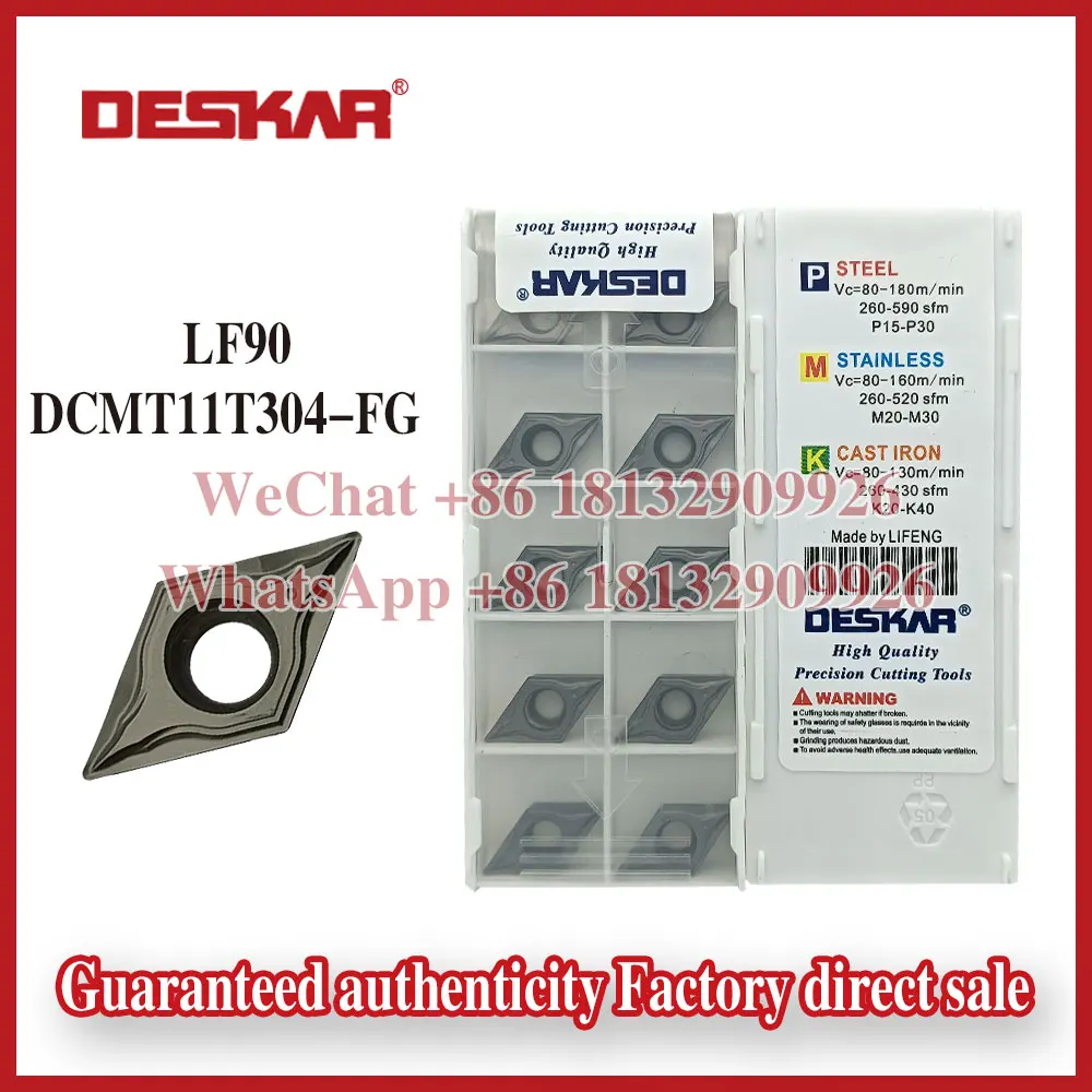 DESKAR DCMT11T304-FG LF90 LF90S DCMT11T304-HQ LF90 DCMT11T304-MT LF90 ...