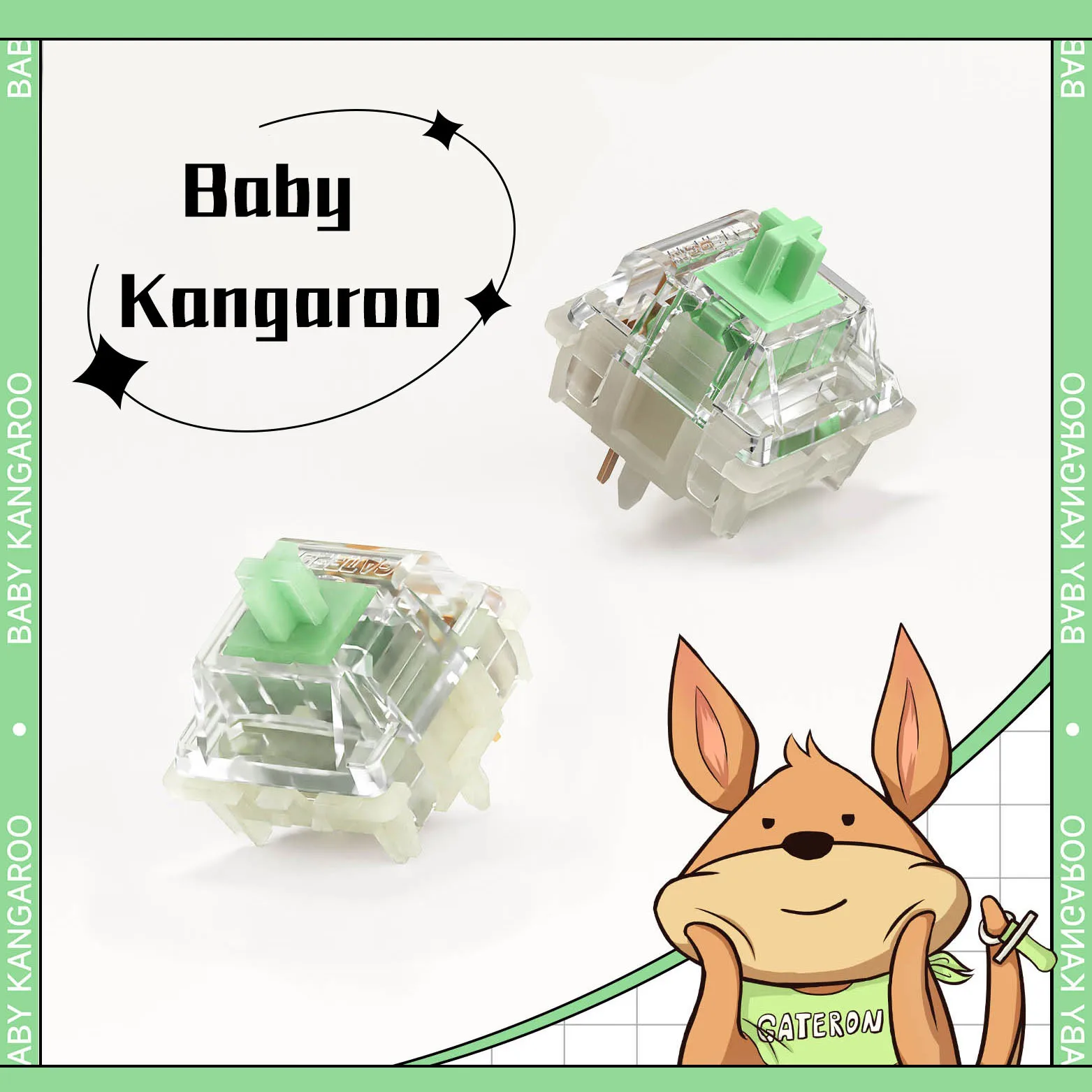 Детская тактильная механическая клавиатура Gateron Baby Kangaroo 2.0 ...