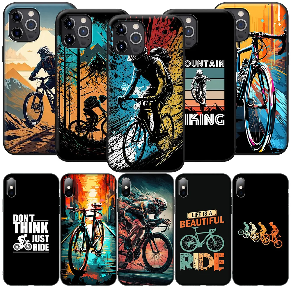 Mountain Bike Cycling art New High-End Phone Case for Huawei Nova 5T 4E ...