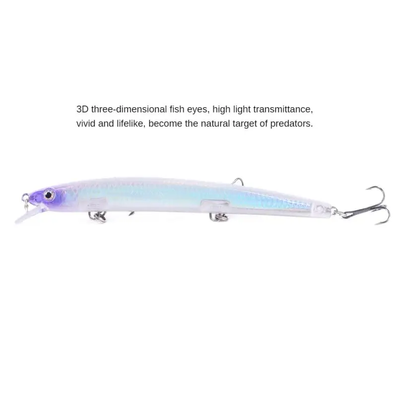 Bionic Fishing Lure Minnow Jerkbait 13.5Cm 15.5G Topwater Floating 3D ...