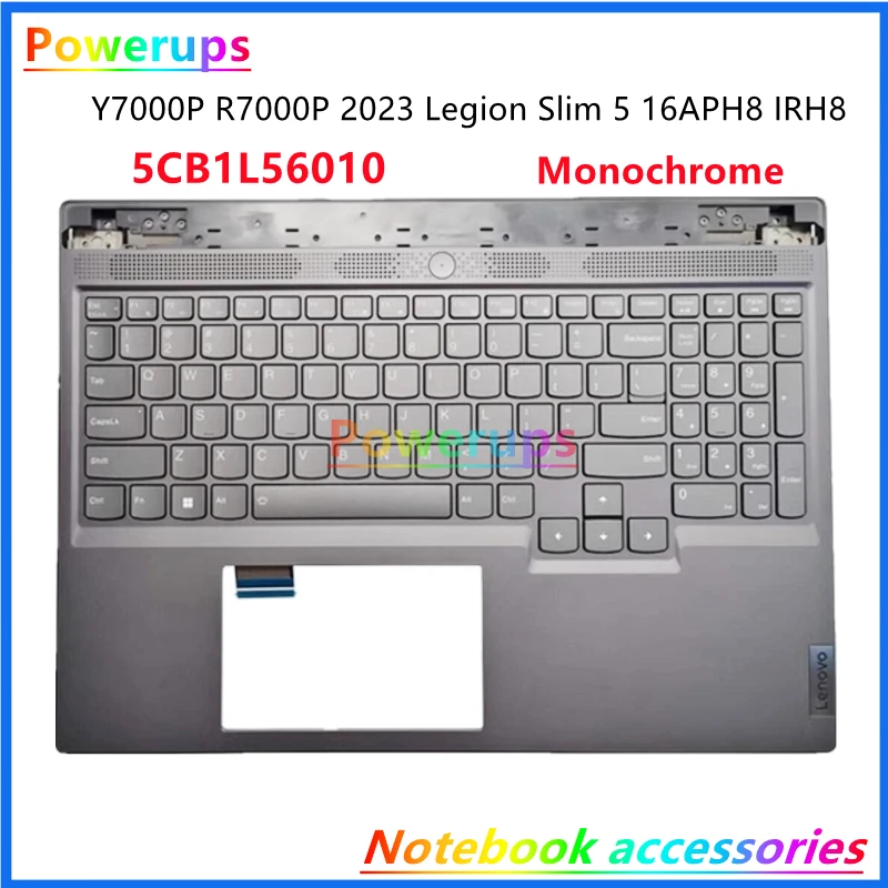 Монохромный чехол для клавиатуры с подсветкой для ноутбука Lenovo Y7000P R7000P 2023 Legion Slim ...