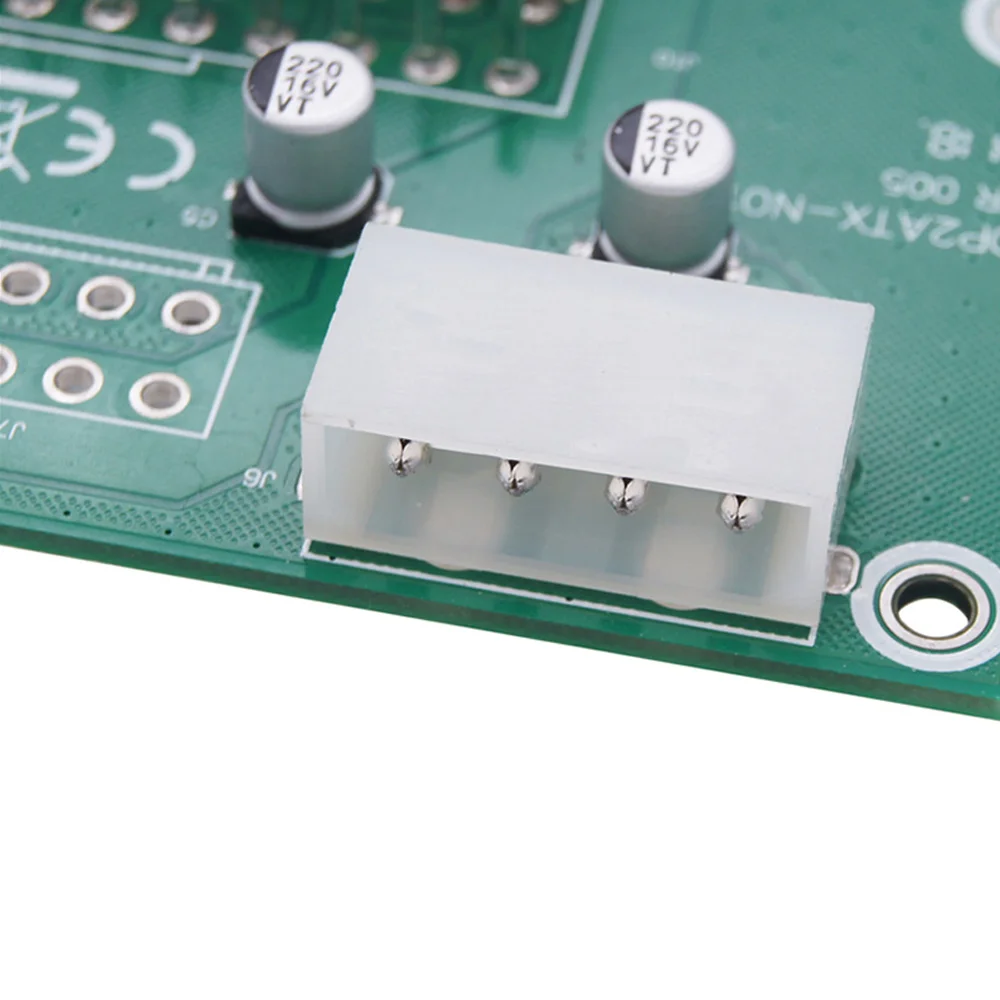 Molex To Pci Dual PSU Power Adapter ATX 24Pin To Molex 4Pin/SATA/6Pin ...