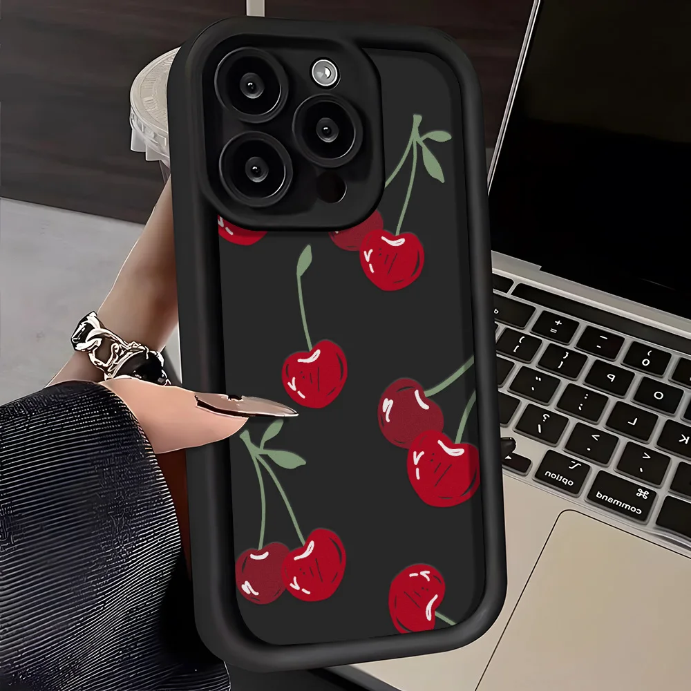 Red Cherry Phone Case For Xiaomi Redmi Note 13 Pro 12 11 10 9 9S 12S 11S 10S 14C 13C 12C 10C 9C ...