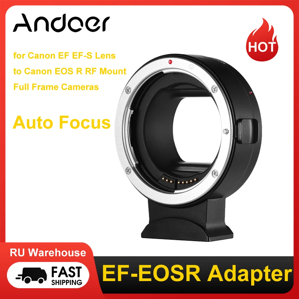 Адаптер объектива Andoer EF-EOSR для Canon | AliExpress