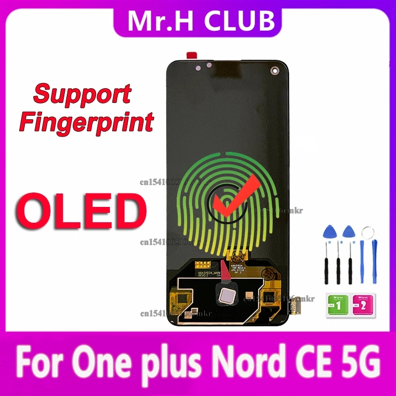 OLED ЖК-дисплей для OnePlus Nord CE 5G EB2101 EB2103 дисплей для ...