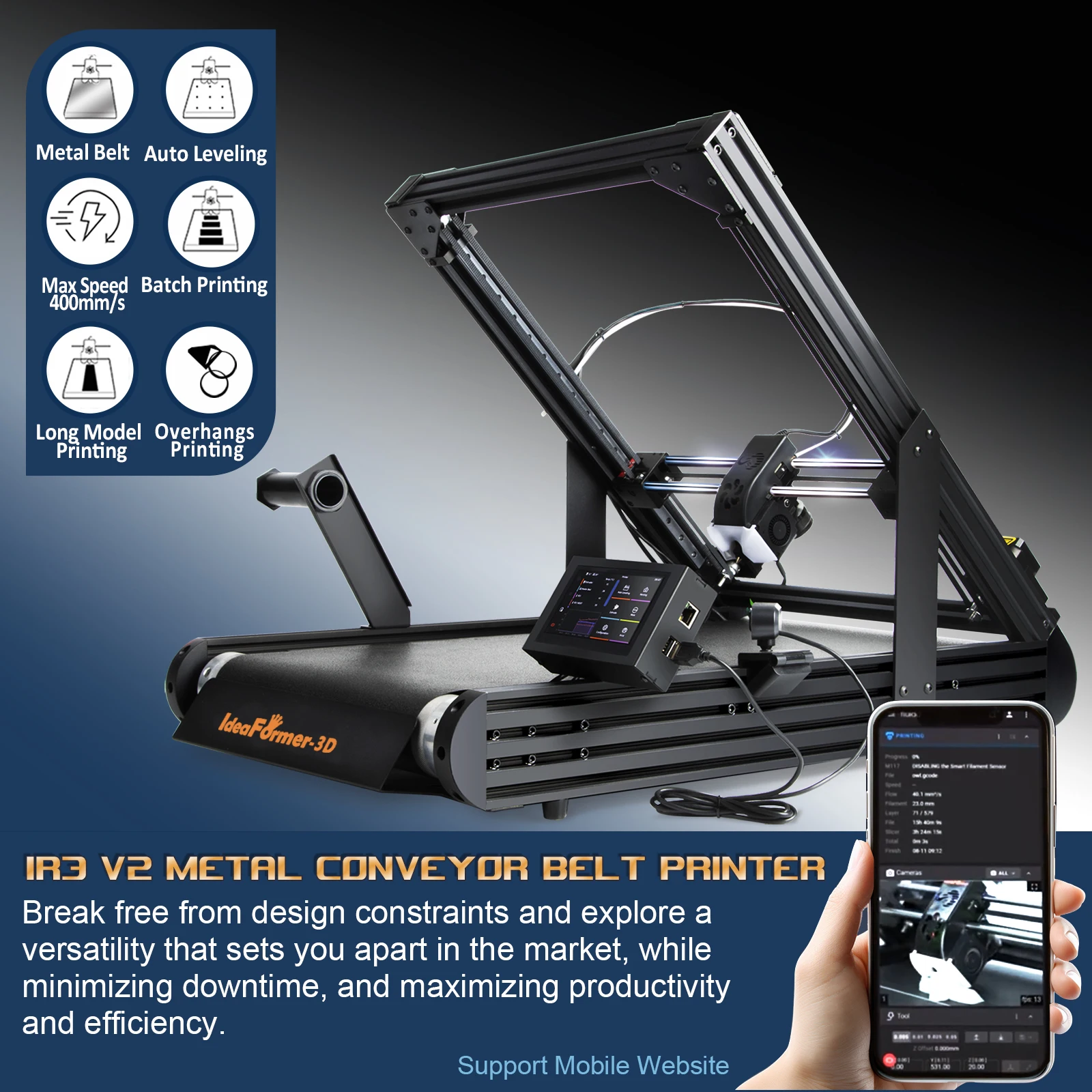 IdeaFormer IR3 V2 3D-принтер | AliExpress