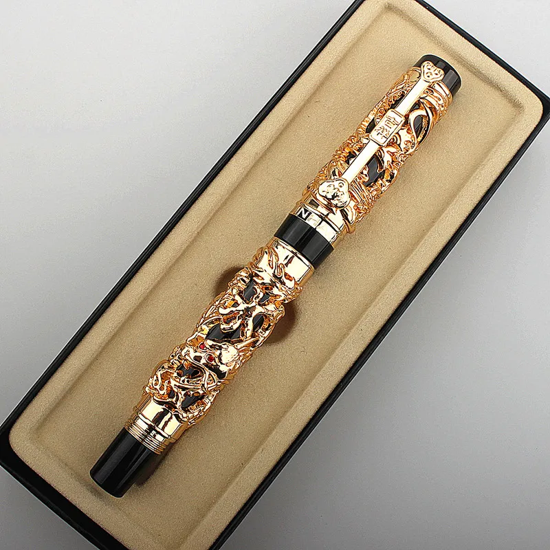 Ручка перьевая Jinhao с металлическим резьбовым тиснением и Фениксом ...