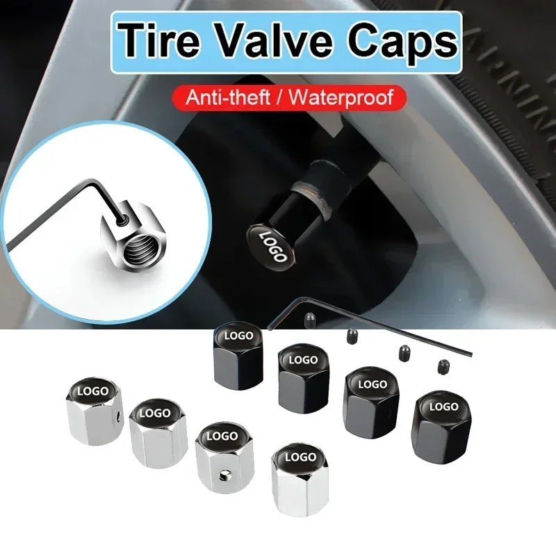 Колпачки для клапанов автомобильных шин с защитой от кражи, колпачки ...